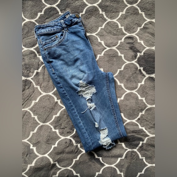 Blue Spice | Jeans | Ripped High Waisted Skinny Blue Jeans | Poshmark